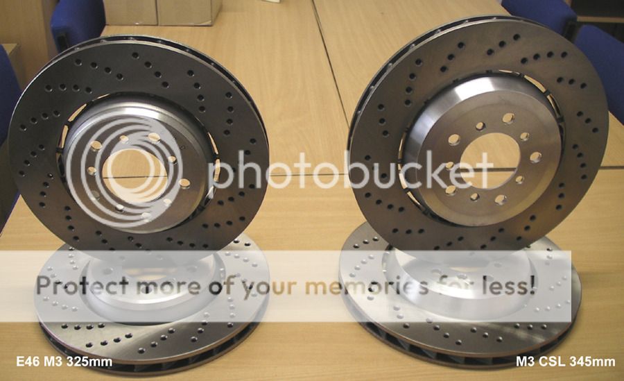 OEM 2-piece floating discs E36 / E46 M3 and CSL (£210) | The M3cutters